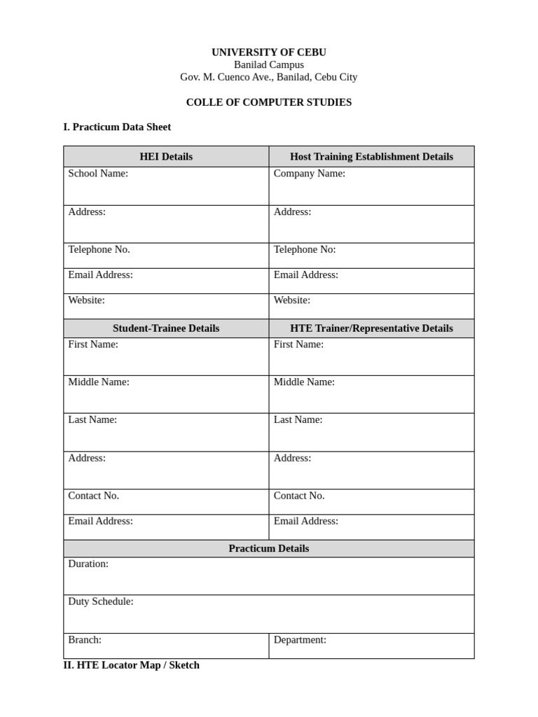 Practicum Data Sheet 2 | PDF