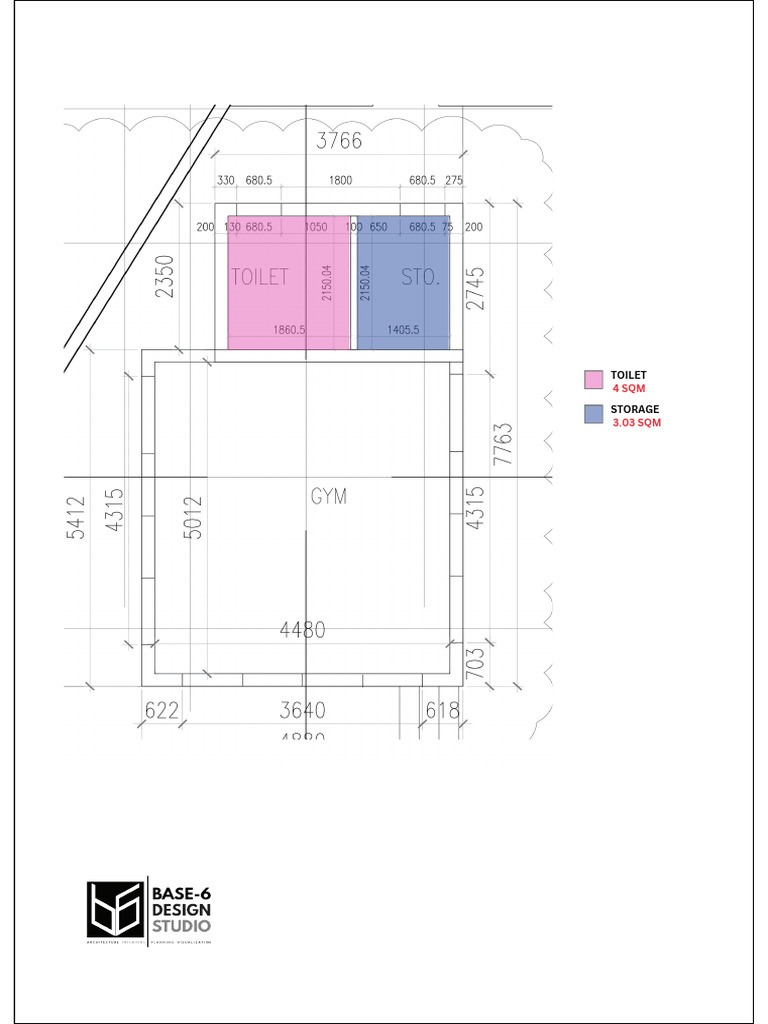 Toilet and Storage Tile Layout 120x20 | PDF
