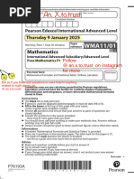 Clarification for M1 Jan 2025 Exam | PDF | Mechanics | Mathematics