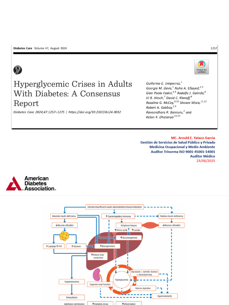 ADA 2025 DKA and HHS Management Guidelines | PDF | Diabetes | Hyperglycemia