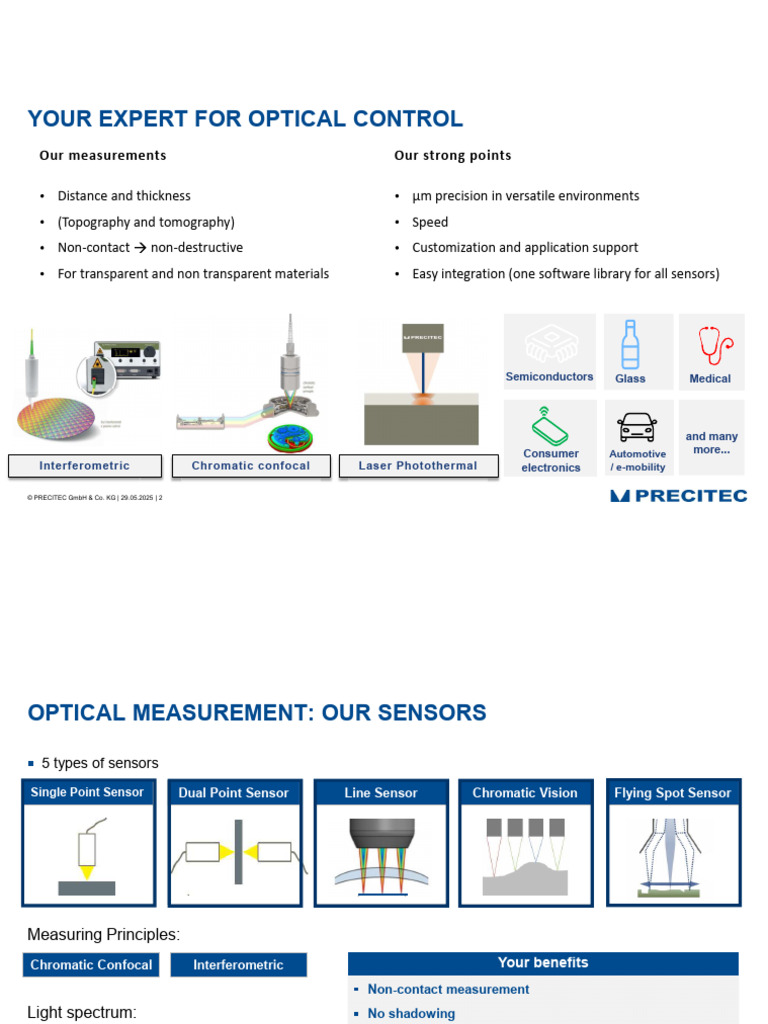 Metrology Application-Precitec | PDF | Paint | Physical Sciences
