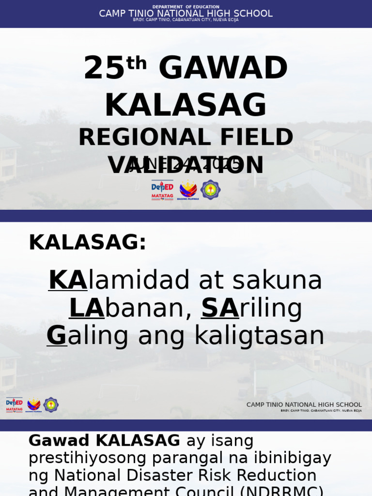 KAlamidad at Sakuna LAbanan SAriling Galing Ang Kaligtasan | PDF ...