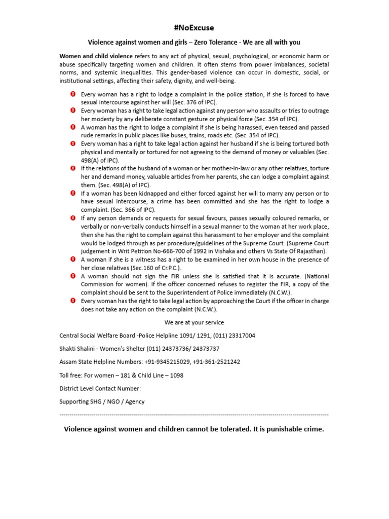 GBV Poster V2 English and Assamme | PDF