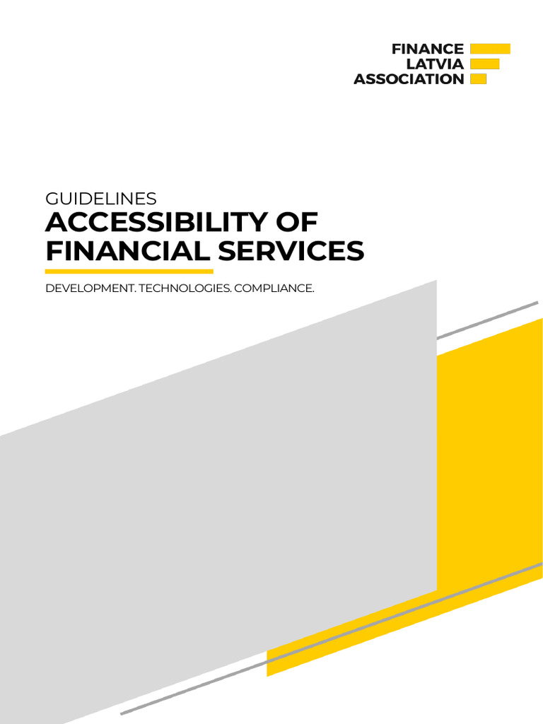 Financial Services Accessibility Guidelines | PDF | Accessibility ...