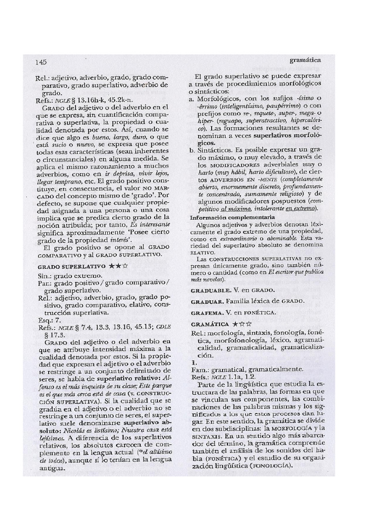 La Noción de Gramática. RAE | PDF