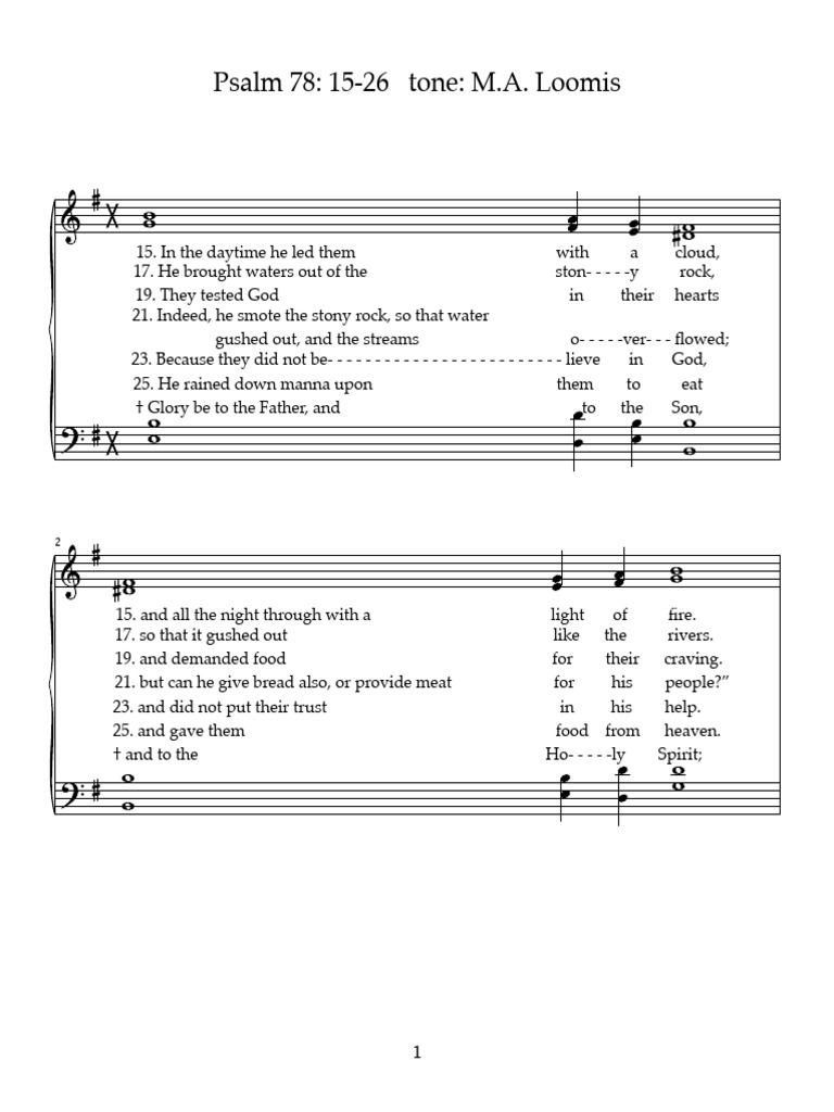 Psalm 78: Manna and Wilderness Miracles | PDF | The Exodus | Torah