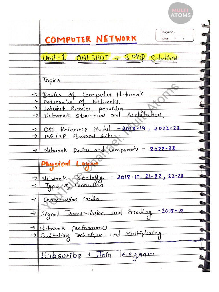 CN Unit 1 ByMultiAtoms | PDF