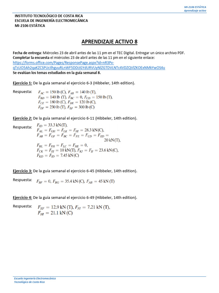 Aprendizaje Activo 8: Ejercicio 1 | PDF
