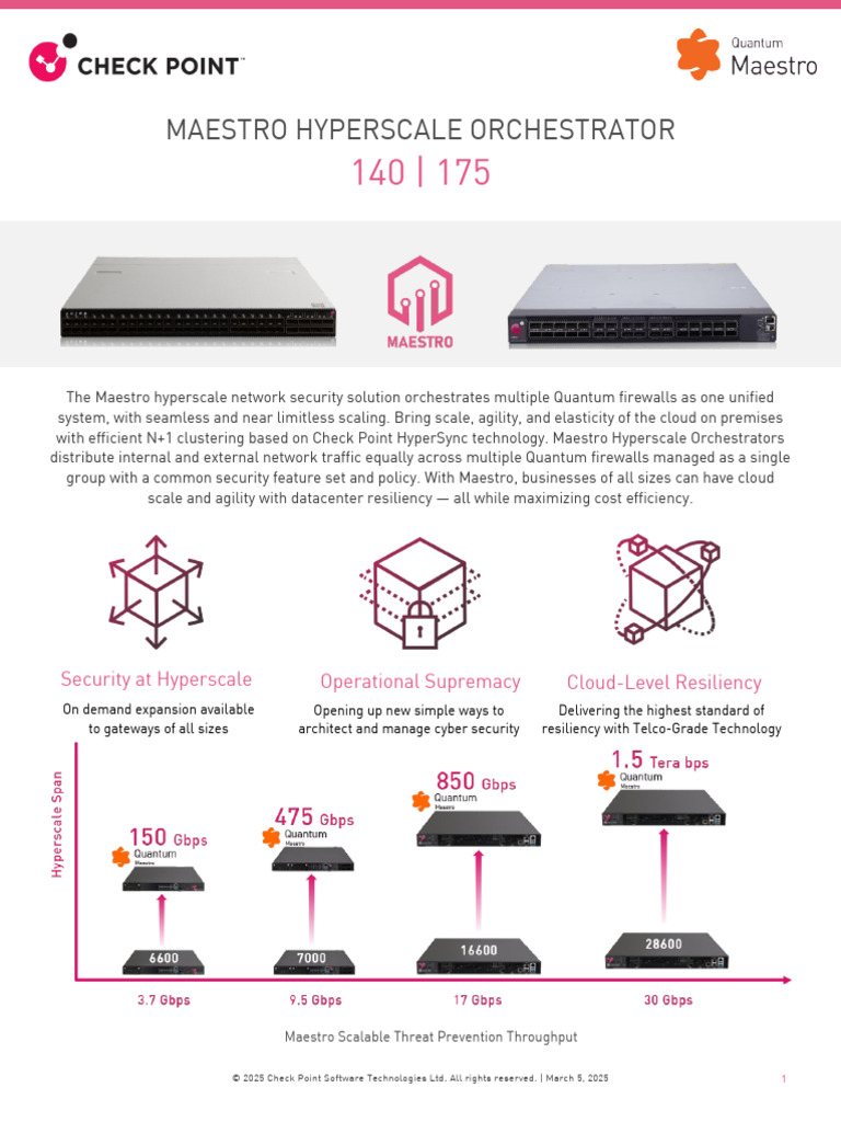 Check Point Maestro Hyperscale Solution Datasheet | PDF | Network Architecture | Computer ...