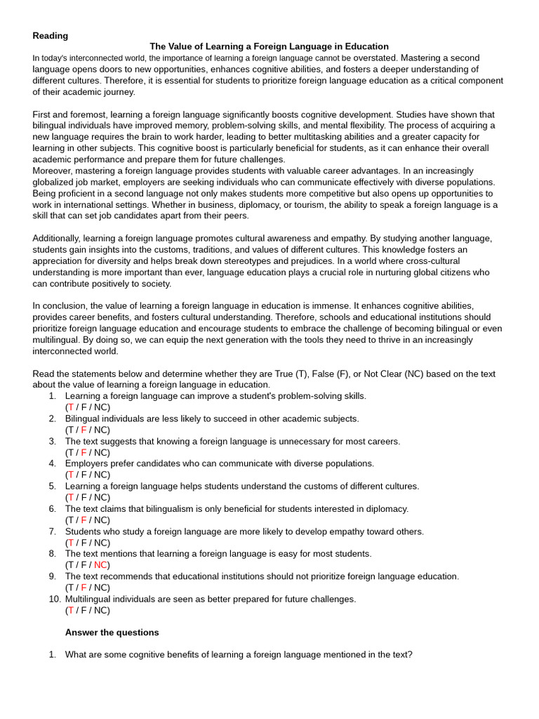 Hortatory Exposition Text | PDF | Foreign Language | Multilingualism