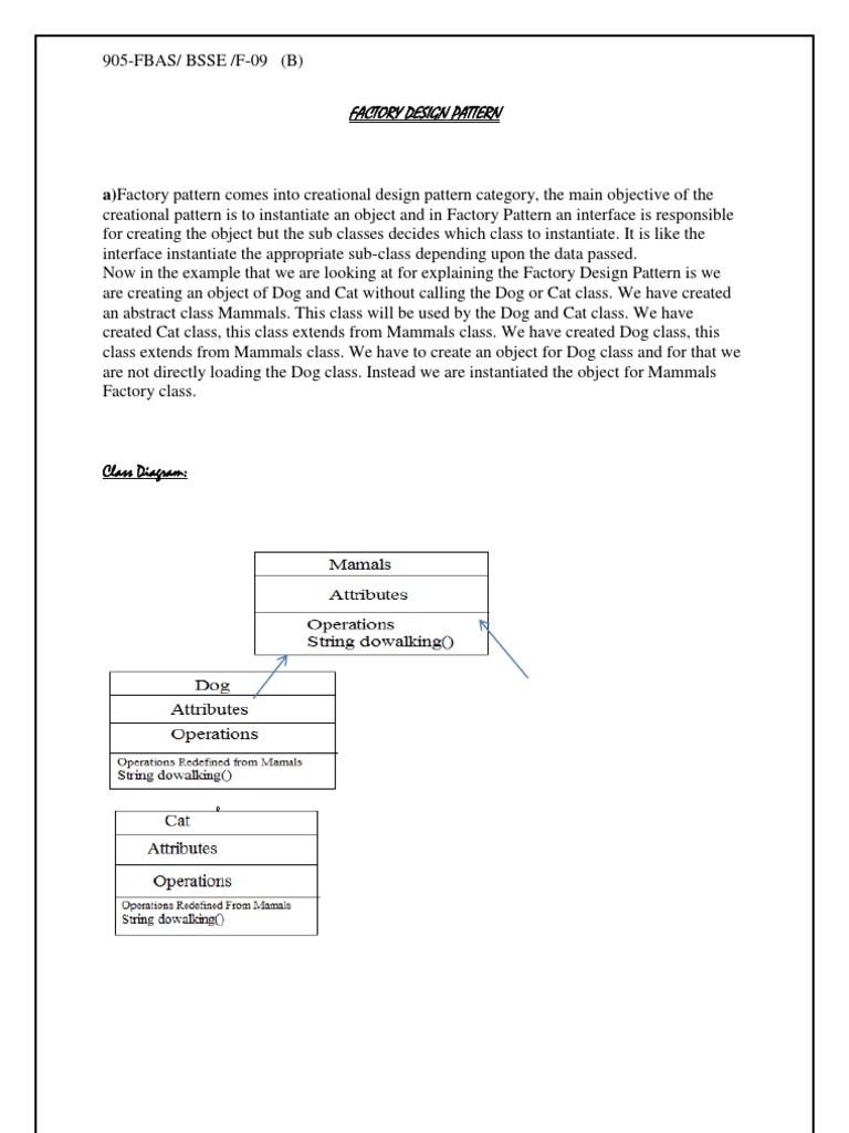 Factory Singleton Proxy Design Patterns Explained | PDF | Class (Computer Programming) | Object ...