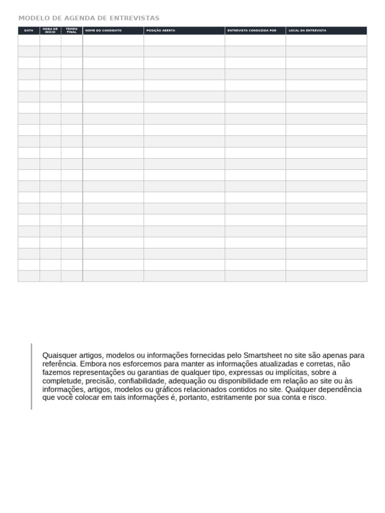 IC Interview Schedule 57215 PT | PDF