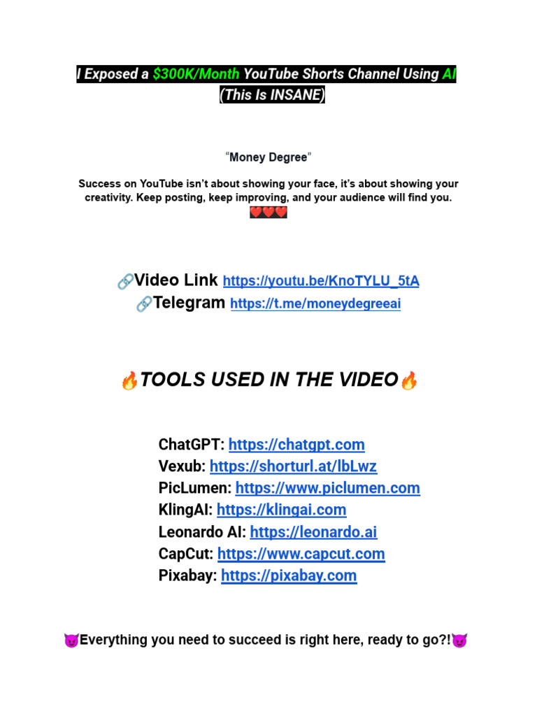 I Exposed A $300KMonth YouTube Shorts Channel Using AI This Is INSANE | PDF | You Tube