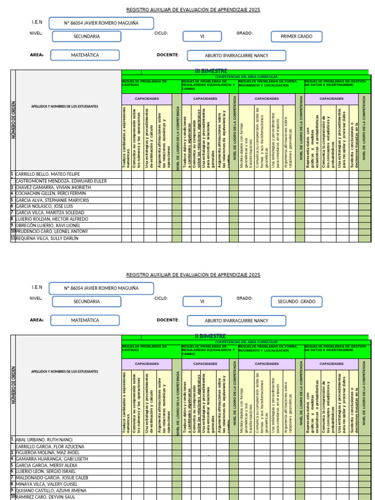 Registro Diario de Matematica | PDF | Matemáticas | Science