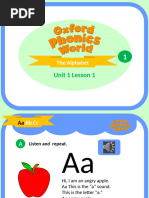 Oxford Phonics World 1 - Unit 1 - Letter A | PDF