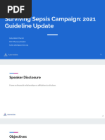Surviving Sepsis Campaign 2021 | PDF | Sepsis | Infection