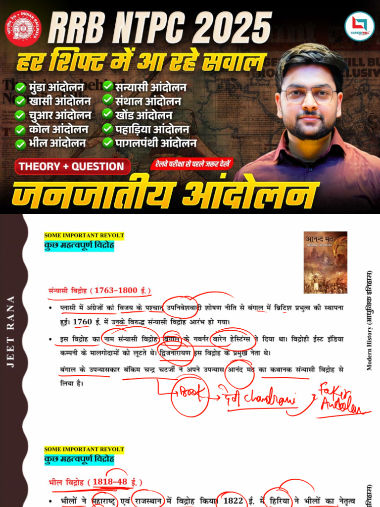 Tribal Movement Jeet Rana GS | PDF