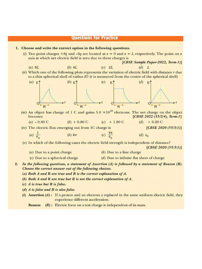 Physics Holiday Homework | PDF