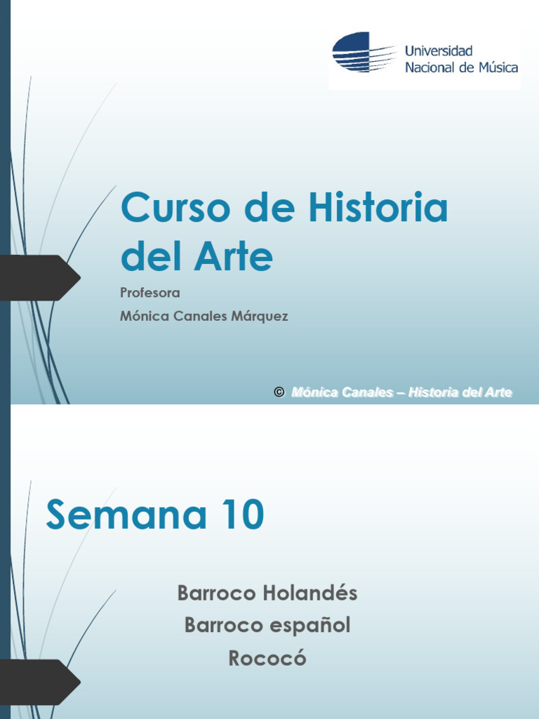 Semana 10 Barroco 2 Rococó | PDF | Rembrandt | Pintores