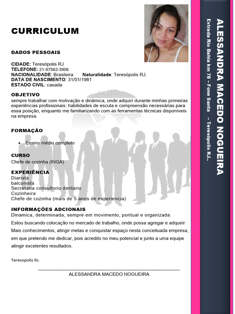 Currículo de Alessandra Macedo Nogueira | PDF