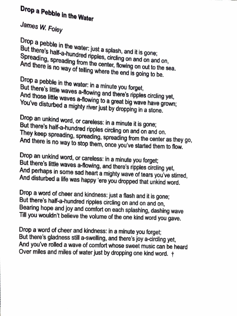 Drop A Pebble | PDF