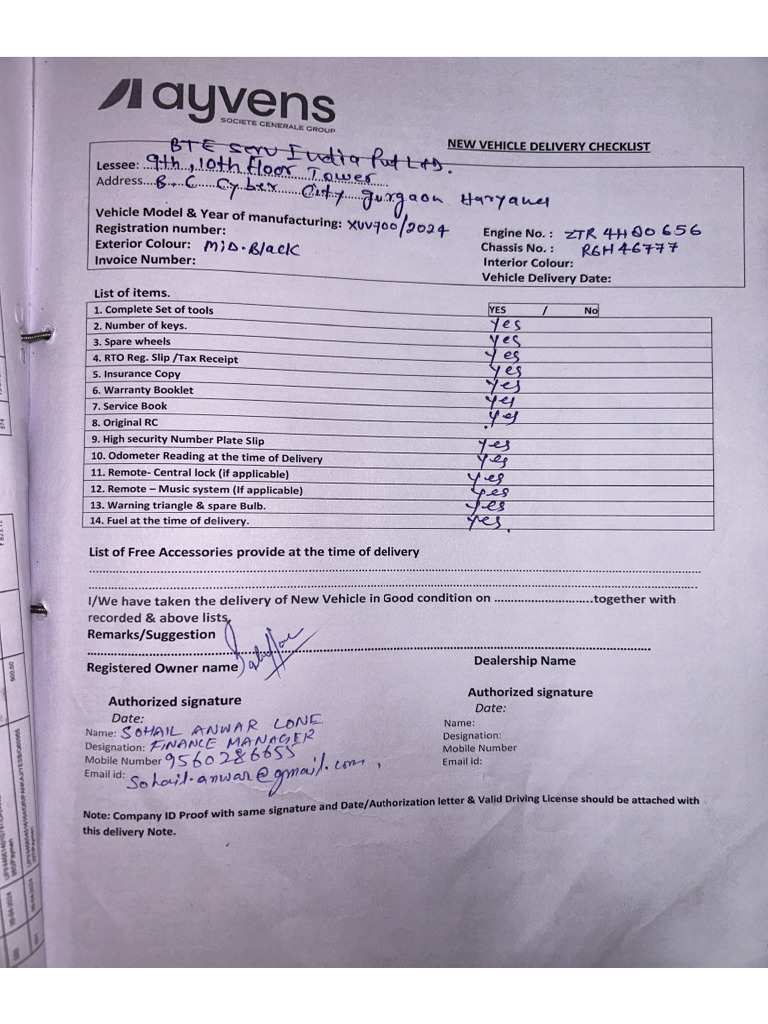 Delivery Note | PDF