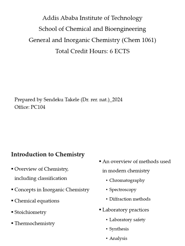 Introduction To Chemistry | PDF | Chemical Reactions | Chromatography
