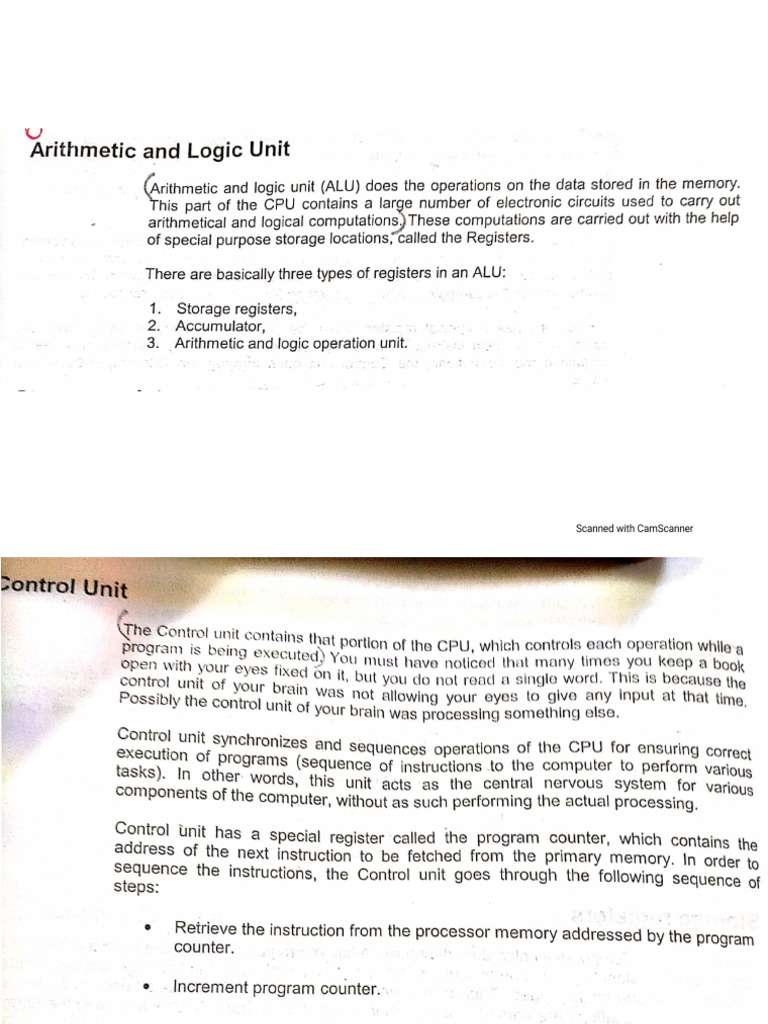 ALU AND CU-y | PDF
