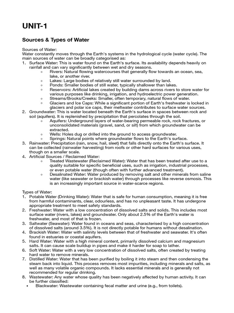 Water & Water Resources | PDF | Water | Groundwater