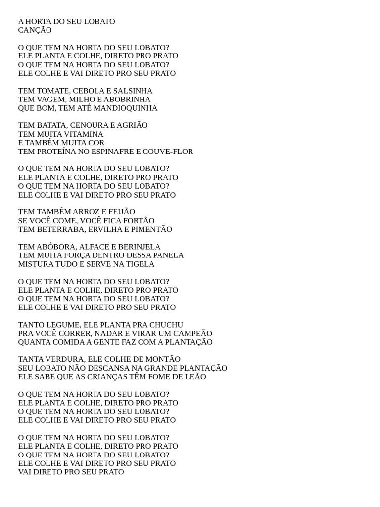 Horta Do Seu Lobato | PDF