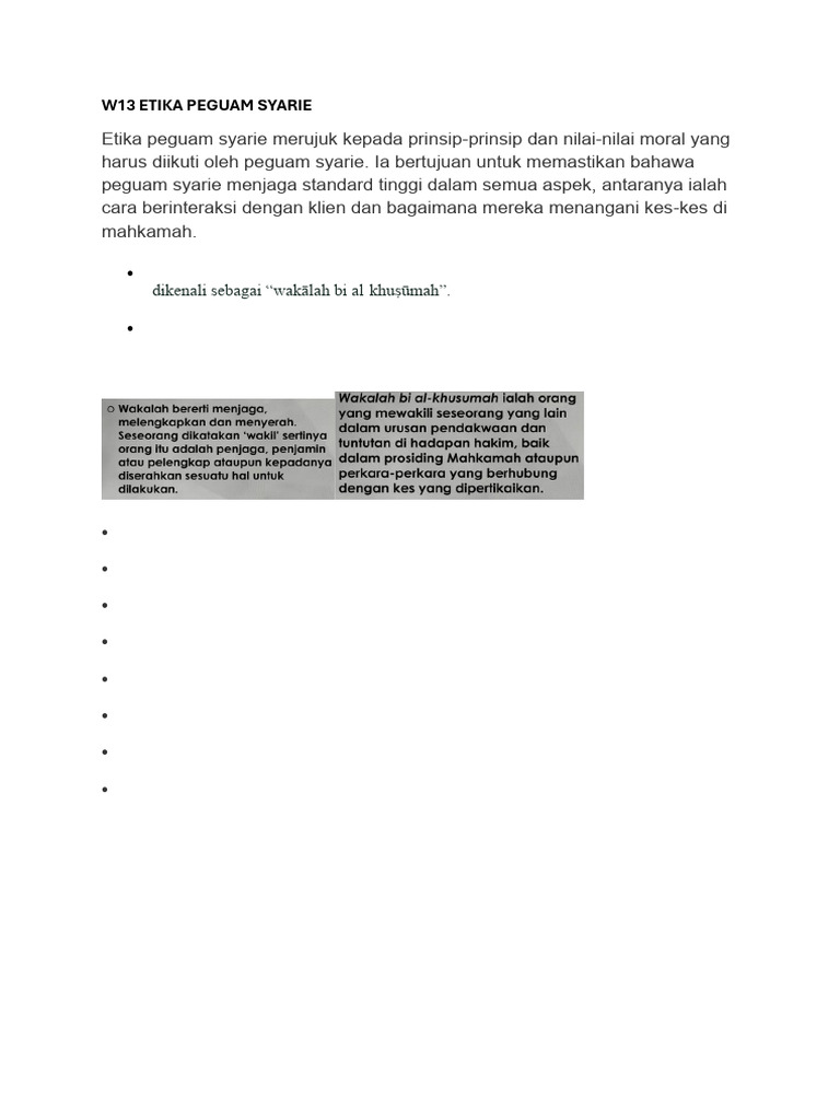 Etika Peguam Syarie | PDF