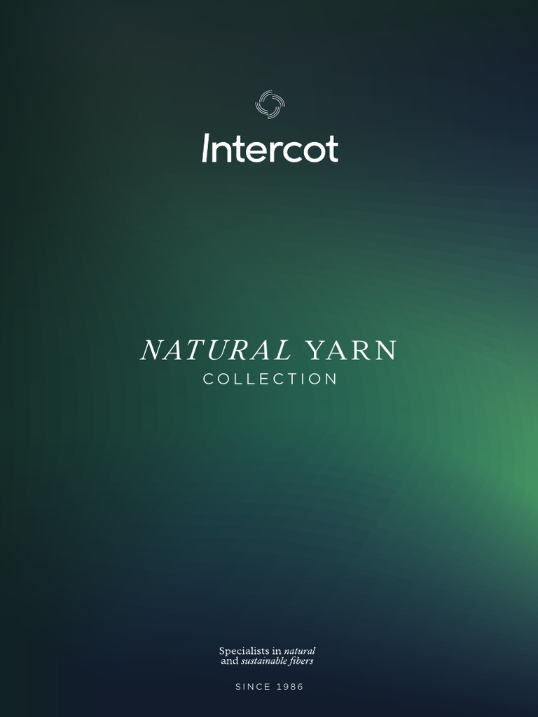 2025 - INTERCOT. Natural Yarn Collection | PDF | Linens | Organic Polymers