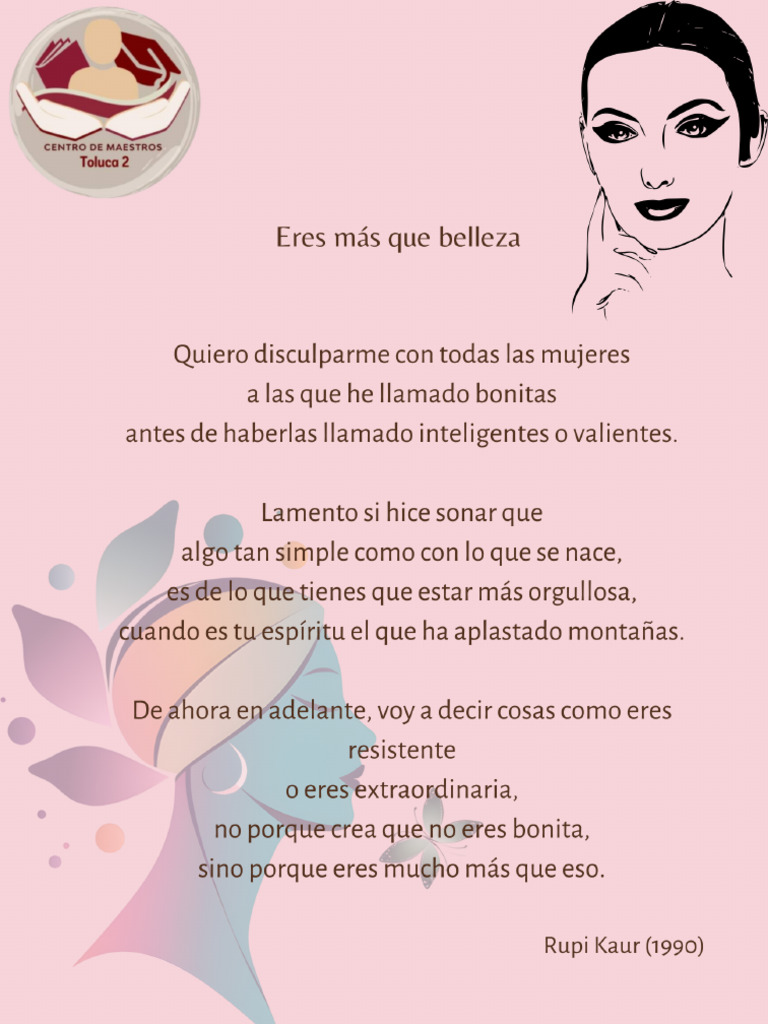 Poema Eres Mas Que Belleza | PDF