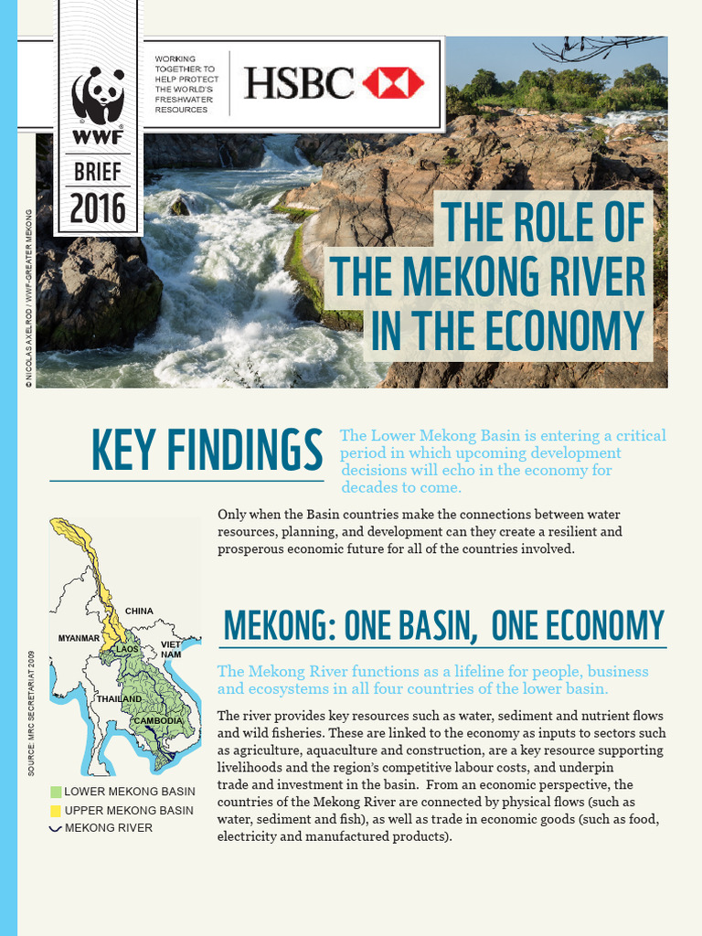 Key Findings Mekong River in The Economy | PDF | Cost Of Living | Mekong