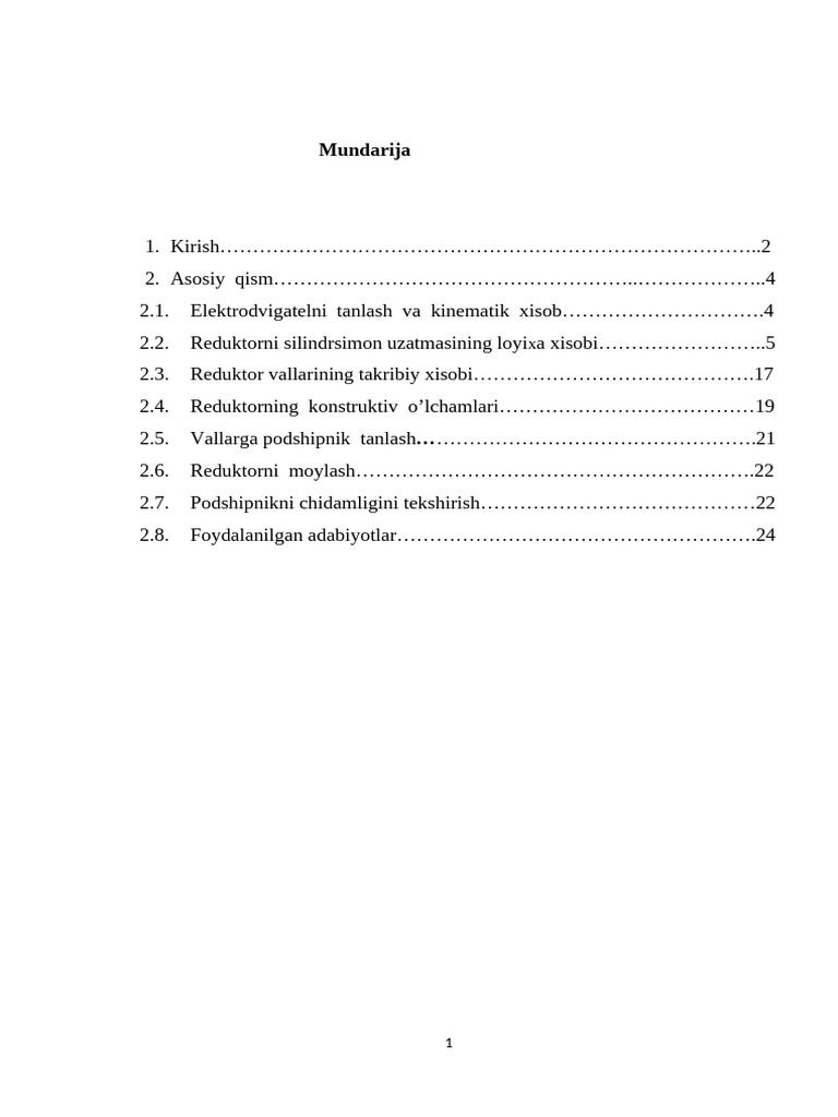 Xisobot 2 Pog'onali | PDF