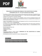 Zambia Constitution Amendment Act 2025 | PDF | Elections | Electoral ...