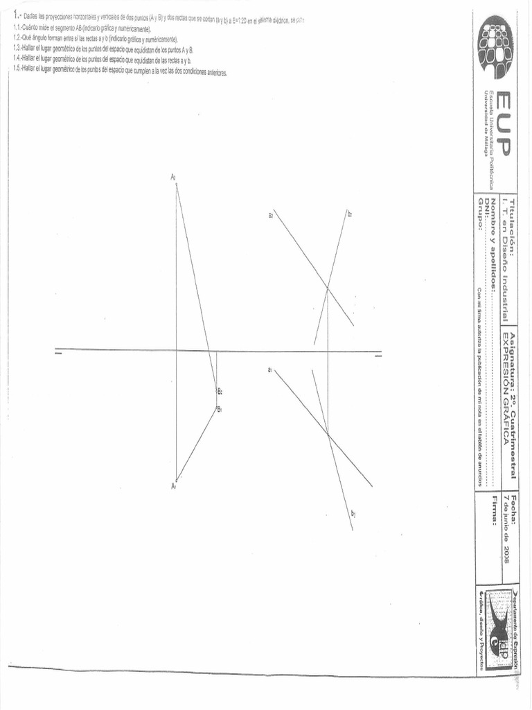 2008 Jun Incompleto Examen Expresion - Grafica | PDF