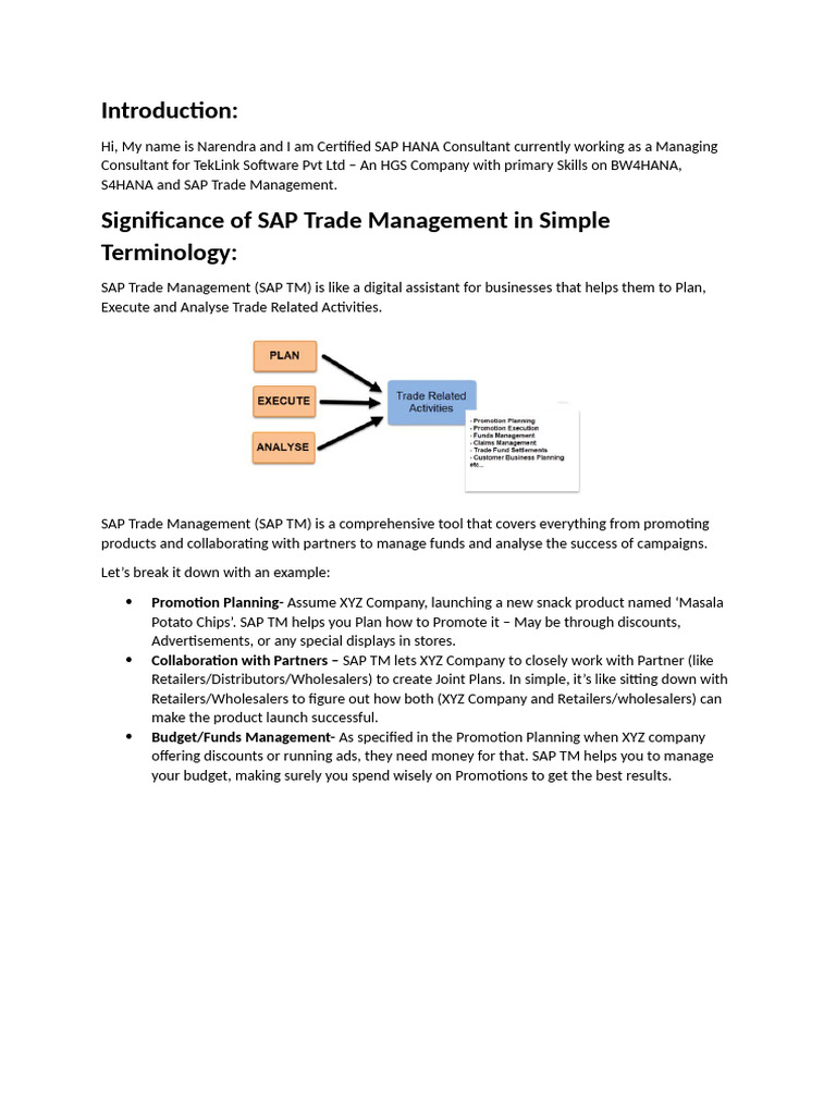 Understanding SAP Trade Management KPIs | PDF | Rebate (Marketing ...