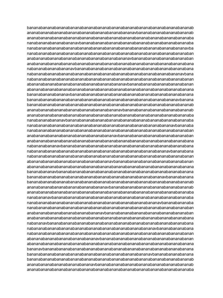 Banana | PDF