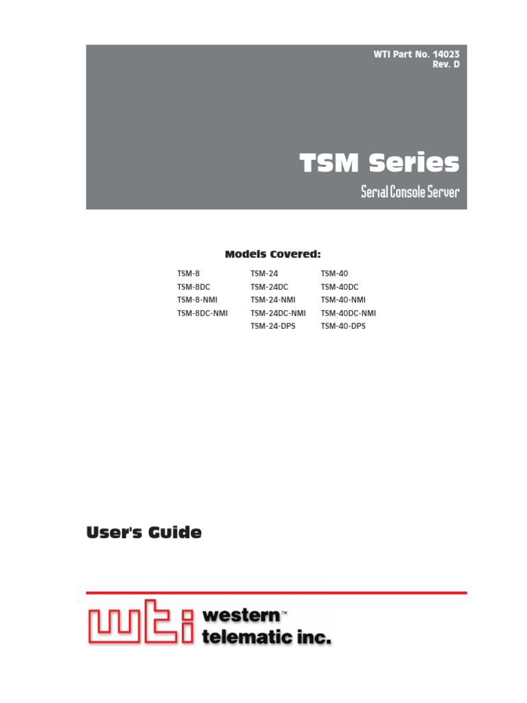 TSM D | PDF | Computer Terminal | Internet Protocols