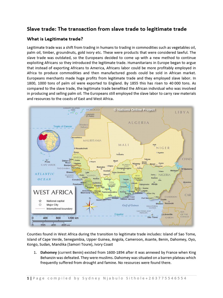 Transition From Slave Trade To Legitimate Trade | PDF | Atlantic Slave ...