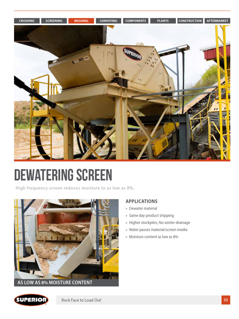 Dewatering Screen Literature (Low Res) | PDF