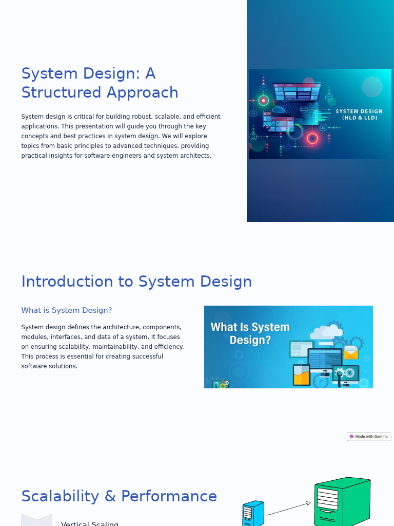 System Design A Structured Approach | PDF | Scalability | Databases