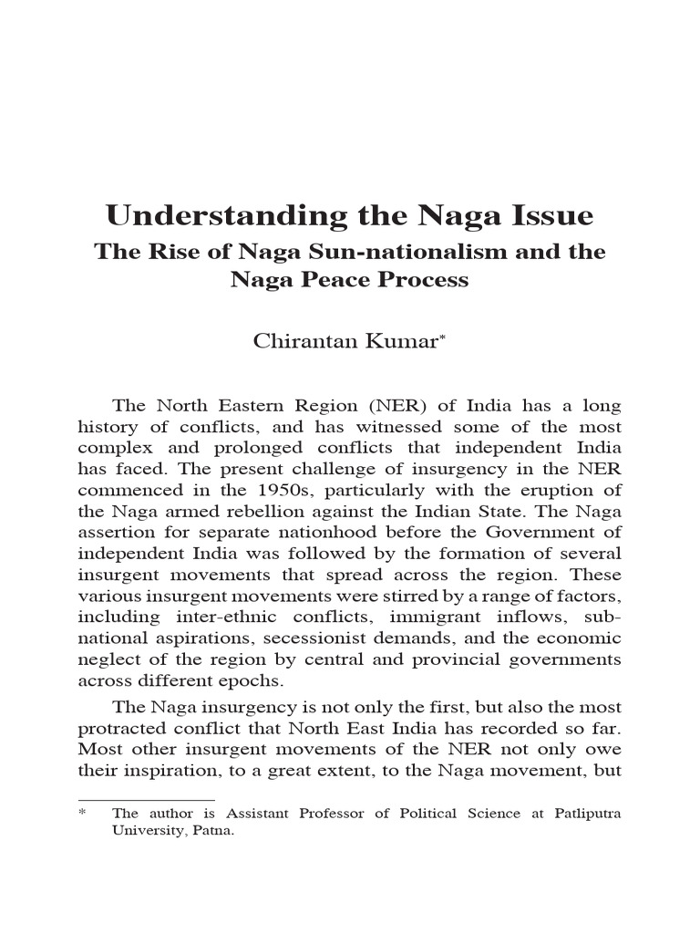 31 - Understanding The Naga Issue The Rise of Naga Sun Nationalism and ...