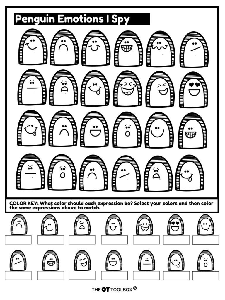 Penguin I Spy Emotions | PDF