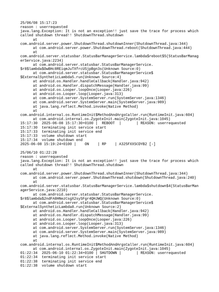 Android Shutdown Logs Analysis | PDF | Embedded Linux Distributions ...