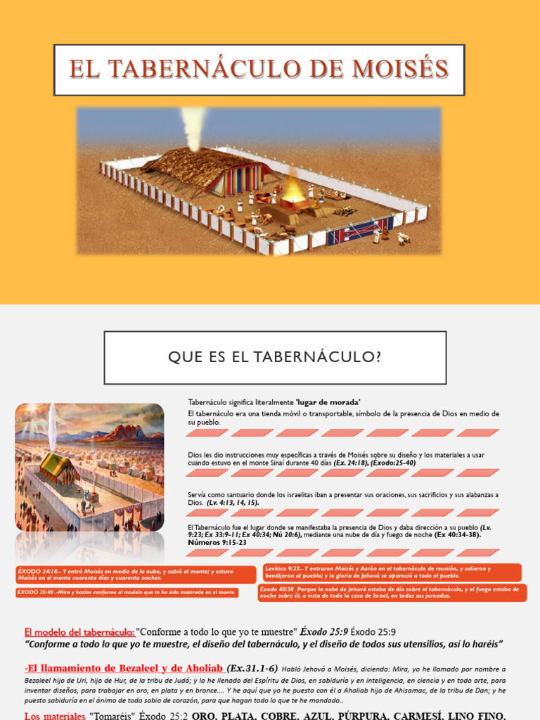 El Tabernáculo de Moisés Nivel 2 | PDF | Tabernáculo | Libro del éxodo