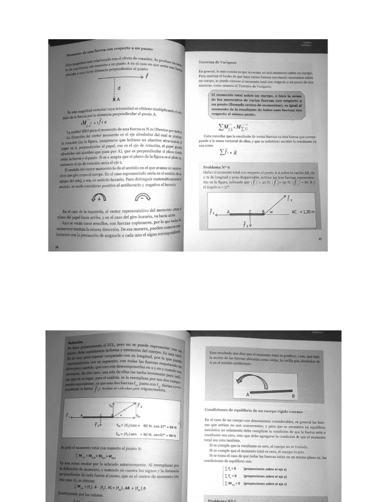 Estática - Teoría - Parte 2 | PDF