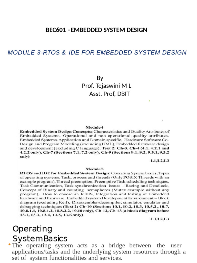 BEC601 Module 3 | PDF | Thread (Computing) | Kernel (Operating System)