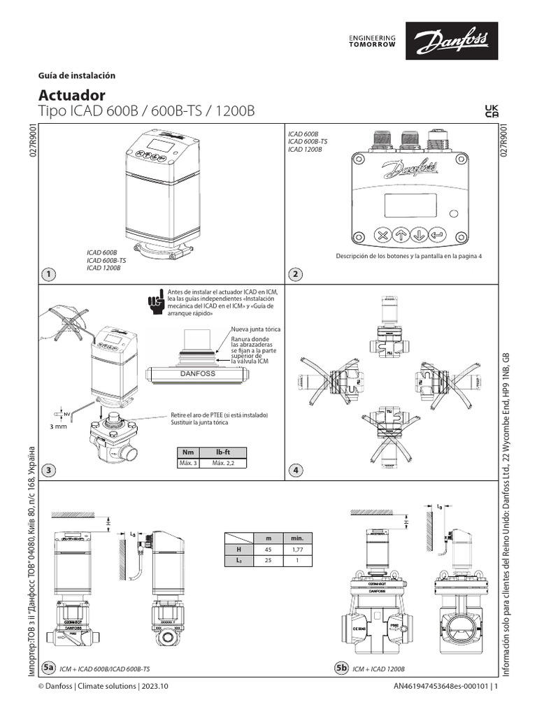Guía de instalación ICAD 1200B | PDF | Ingenieria Eléctrica | Arco iris